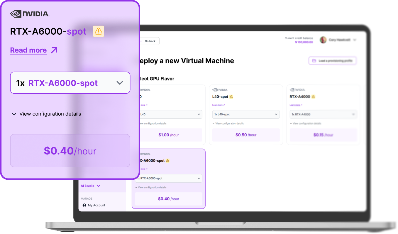 Hyperstack Spot VMs | High-Performance GPUs at Lower Cost